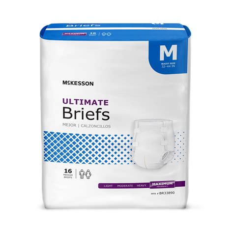 Mckesson Ultimate Disposable Adult Diapers Medium Size Maximum