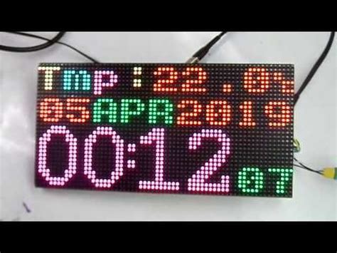 6432 Rgb Led Matrix Clock With Esp8266 Artofit