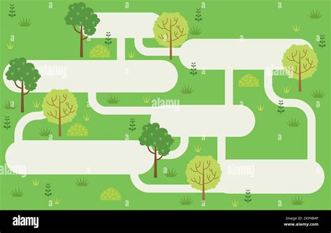 Park Map Background Blank Board Game Template Stock Vector Image And Art Alamy