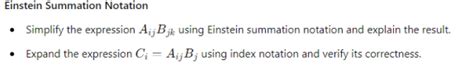 Solved Einstein Summation Notation A Simplify The Expression