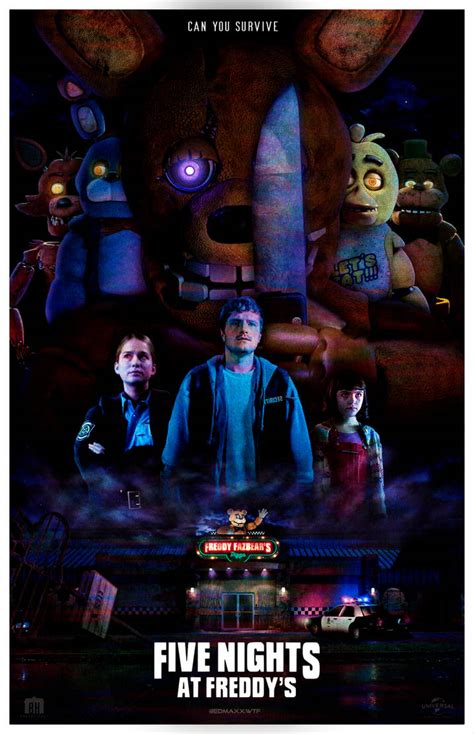 Five Nights At Freddys Movie Final Poster Ver2 By Edmaxxwtf On