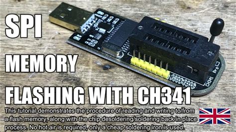 How To Desolder And Read Write Spi Flash Memory With Ch341 And Neoprogrammer Iot Flash Bios