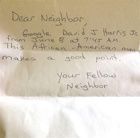 Letter To The Editor Resident Receives An Anonymous Letter About Lawn Sign