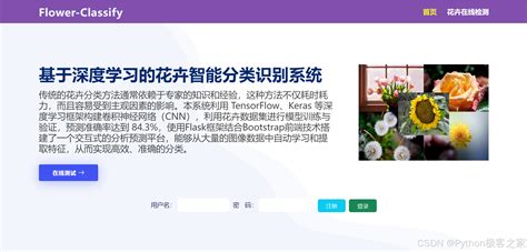 基于深度学习的花卉智能分类识别系统基于深度学习的花卉识别系统 Csdn博客