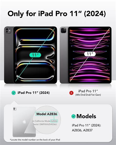 Rebound Magnetic Ipad Pro 11 Inch Slim Case 2024 M4 Esr