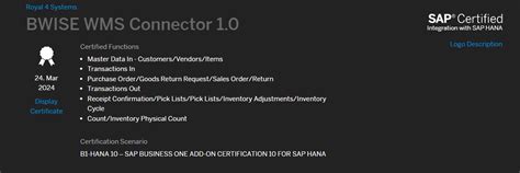 Bwise Wms Connector 1 0 By Royal 4 Systems