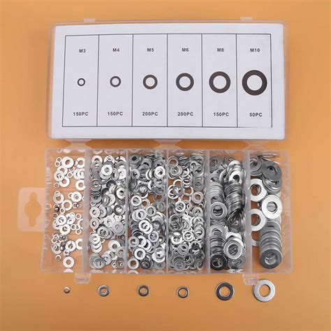900pcs M3 M10 Lock Flat Split Spring Washers Assor Grandado