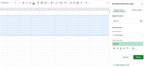 Change Row Color Based On A Cell Value In Google Sheets