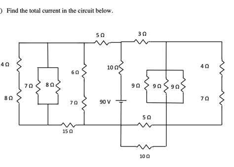 Solved Find the total current in the circuit below Ω Ω Chegg com
