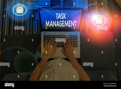 Writing Note Showing Task Management Business Concept For The Process Of Managing A Task