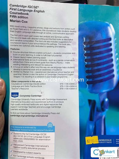 Buy Cambridge Igcse® First Language English Coursebook Cambridge