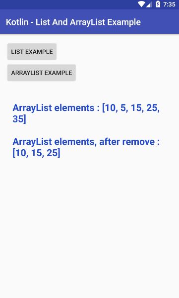 Kotlin Immutable List Deniscs