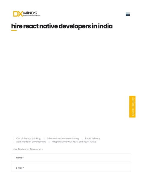 Ppt Hire React Native Programmers In India Dxminds Powerpoint