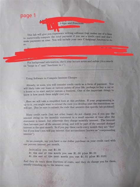 Solved Page 1 Loops And Functions Vill Give You Experience