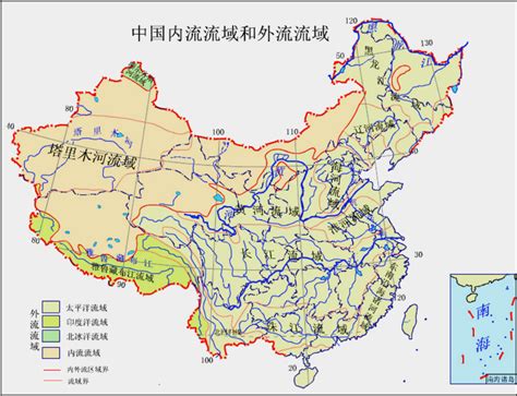中国大陆的河流和水系流域亚洲资料