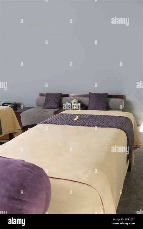 Interior Of Massage Room In Spa Salon Stock Photo Alamy