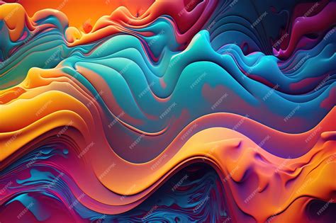 Premium Photo Colorful Liquid Abstract Background Created With Generative Ai
