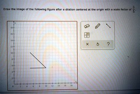 draw the irage of the following figure after dilation centered at the