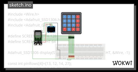 keypad wokwi esp32 stm32 arduino simulator
