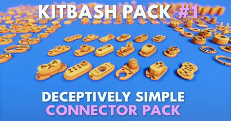 simple connector kitbash 1 3d 산업도구 unity asset store