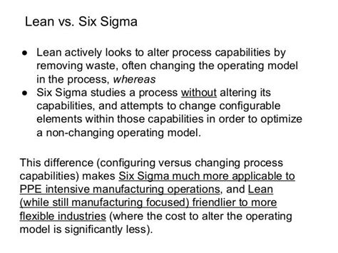 Differences Between Lean And Six Sigma Funbery