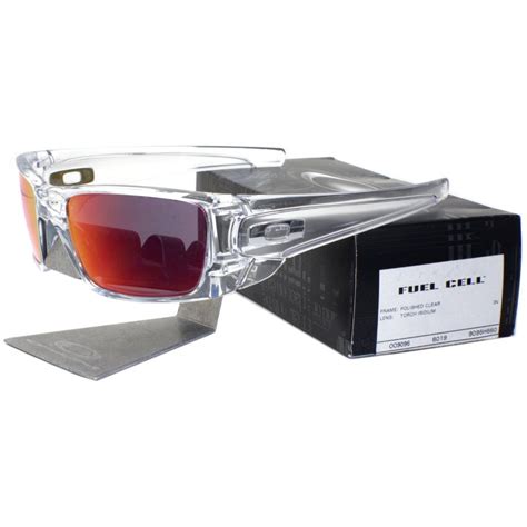 Oakley Oo 9096 H660 Fuel Cell Polished Clear Frame Torch Iridium Mens