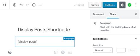 Display Posts Shortcode Support