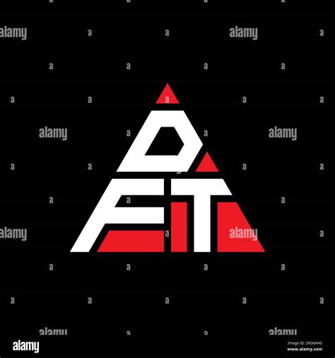 Dft Triangle Letter Logo Design With Triangle Shape Dft Triangle Logo