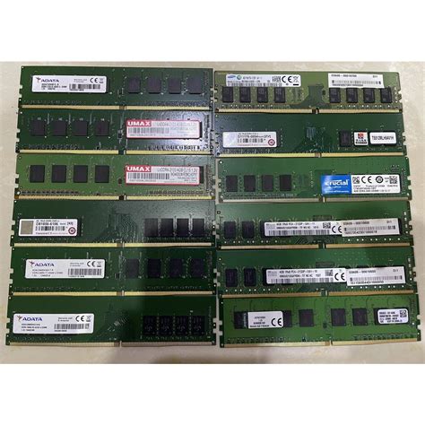 二手良品 各家大小廠 Ddr4 2133 2400 2666 4g 記憶體 金士頓 威剛 創見 美光 桌上型電腦專用 蝦皮購物