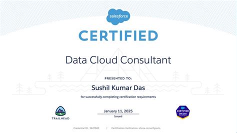 Sushil Kumar Das On Linkedin Salesforcecertified Datacloudconsultant Careergrowth…