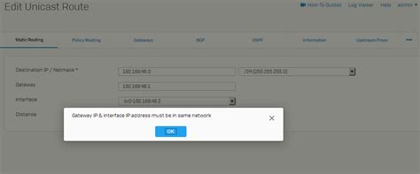Trying To Setup Static Route Discussions Sophos Firewall Sophos Community Connect Learn