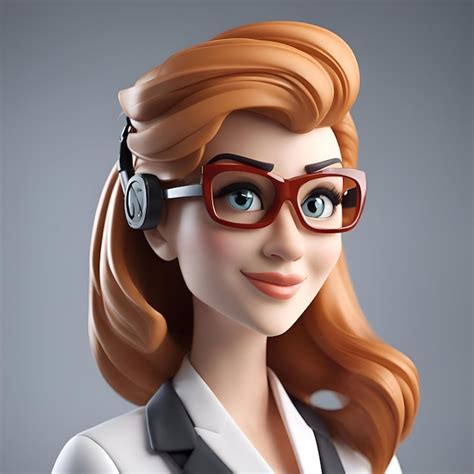 Free Photo 3d Illustration Of A Female Call Center Operator With Headset