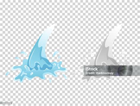 물 및 드롭 아이콘 블루 웨이브와 물 튀김 모션 벡터 일러스트에서 자연의 물결 모양의 기호 3차원 형태에 대한 스톡 벡터 아트