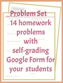 Chain Rule Intro Derivatives Calculus PowerPoint Google Form