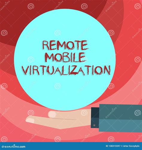 Text Sign Showing Remote Mobile Virtualization Conceptual Photo Can