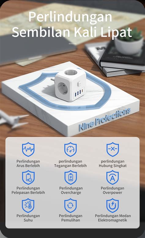 Jual Hot Basike Stop Kontak Lubang Saklar On Off Aesthetic Sambungan Kabel In Multifungsi