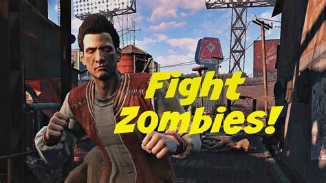 Fight Zombies Zombie Walkers Fallout 4 Mod Youtube