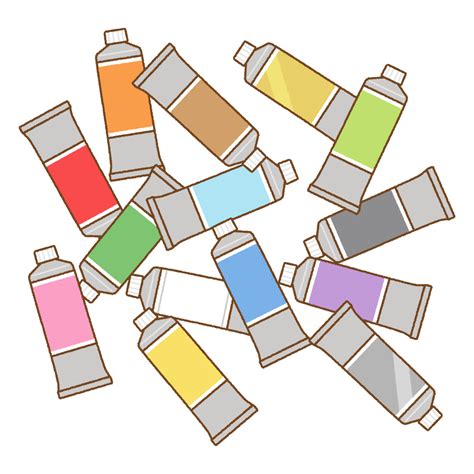 絵の具のイラスト 商用OKの無料イラスト素材サイト ツカッテ