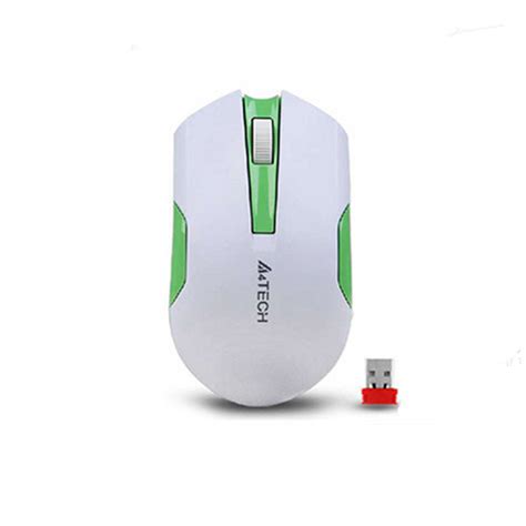 A4TECH G3 200N V Track Wireless Mouse USB Black USB White Green Forttune Channels