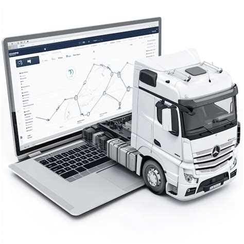 Fleet Management Software Showing Vehicle Status And Route Optimization Premium Ai Generated Image