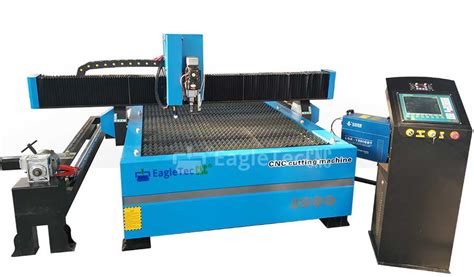 CNC Plasma Table With Pipe Cutter Rotary Axis EagleTec