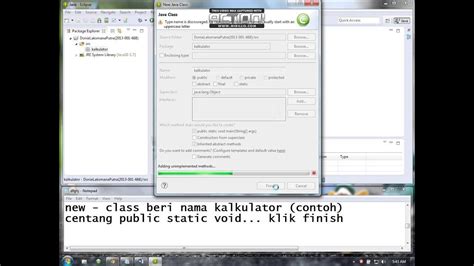 Membuat Aplikasi Java Kalkulator Sederhana Menggunakan Eclipse Youtube