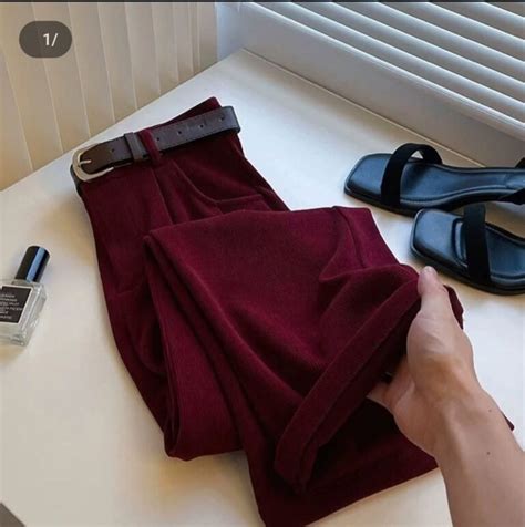 شلوار نیم بگ مخمل کبریتی مزون شبنم