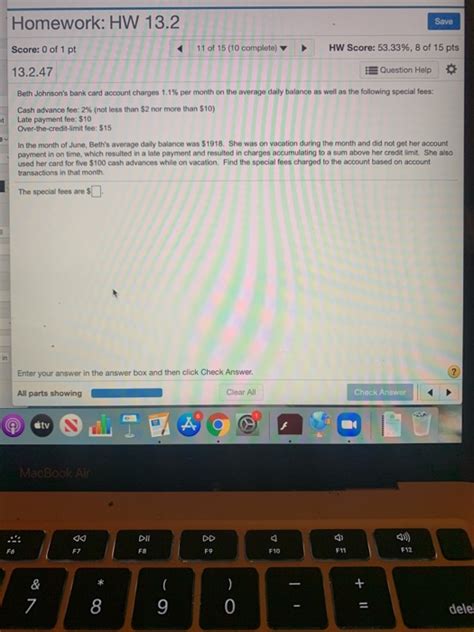Solved Homework Hw 13 2 Save Score 0 Of 1 Pt 8 Of 15 10