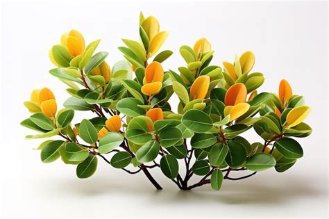 Premium Vector Tree Branch With Leaves Color