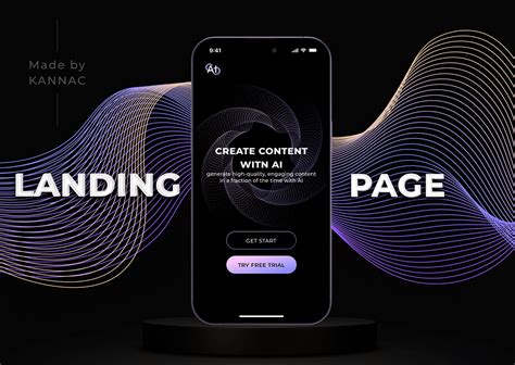 ai landing page ui design on behance