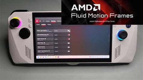 How To Enable Amd Fluid Motion Frames Afmf On Rog Ally Youtube