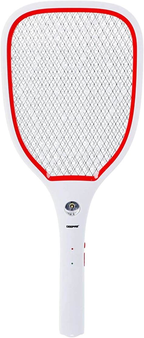 Geepas Electric Fly Swatter Bug Zapper Bug Zapper Racket Usb Rechargeable Mosquito Fly Swatter