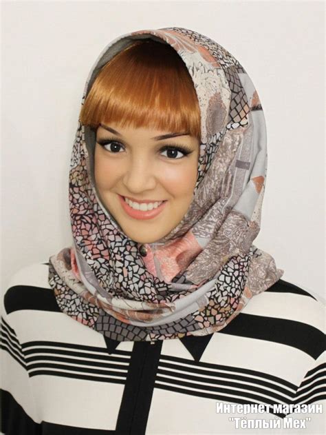 Женский платок - капюшон "Тайна" вариант 2, из шёлка