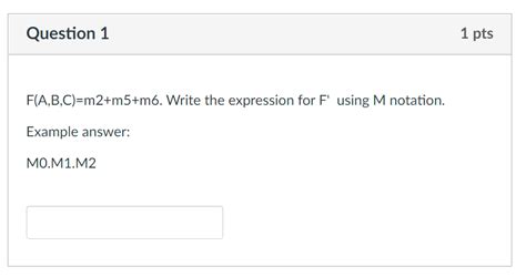 Solved F A B C M2 M5 M6 Write The Expression For F′ Using